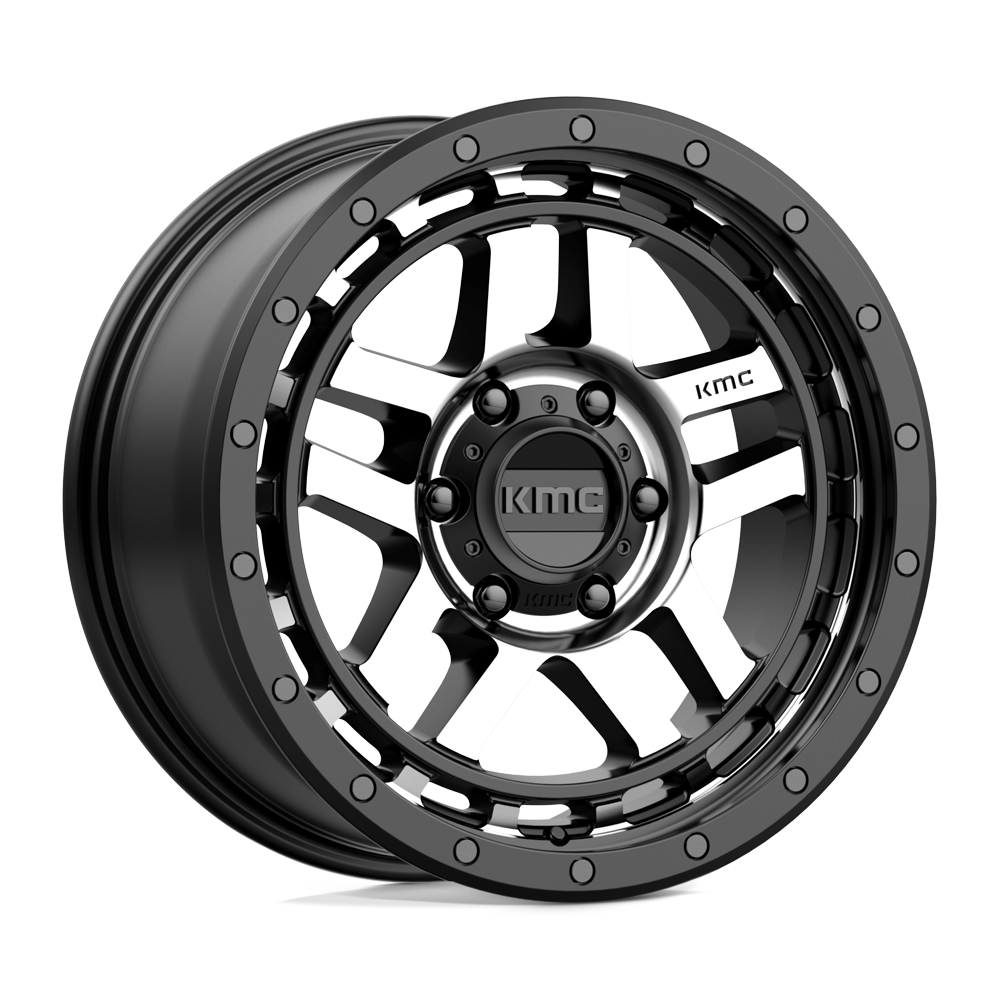 KM540 18X8.5 6X120 S-BLK MACH 18MM - fuel1direct.com