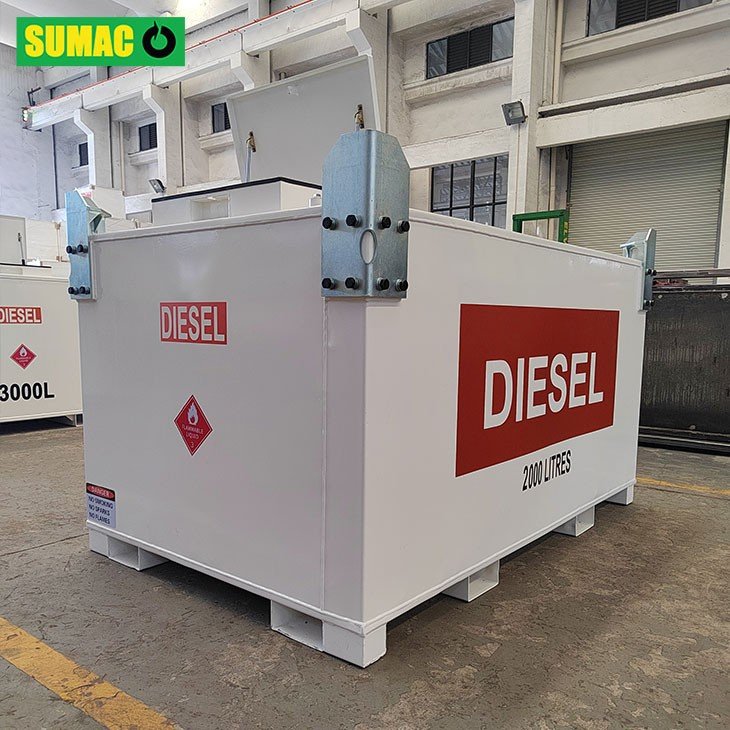 2000 Liter Carbon Steel Bunded Double Wall Fuel Tank – fuel1direct.com